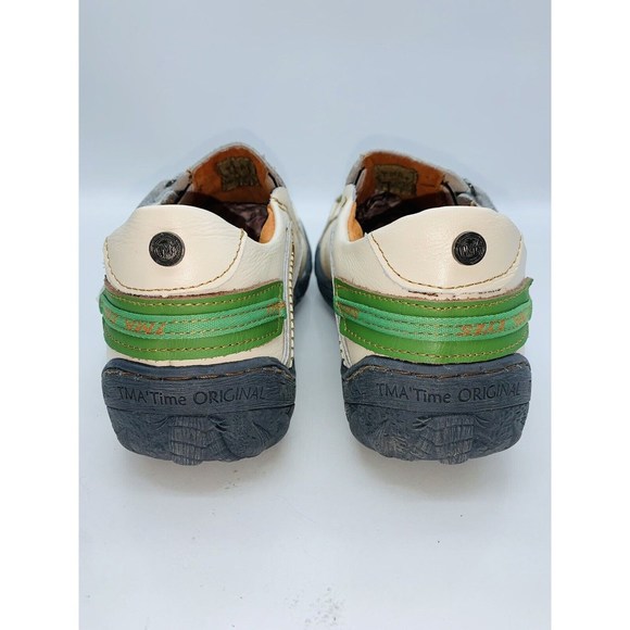 TMA | Shoes | Tma Maia Womens White Contraststitch Leather Slipon Shoe ...